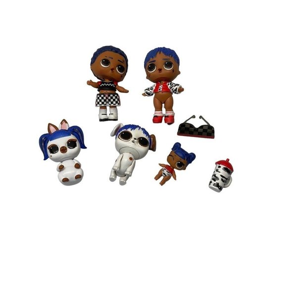 Toys | Lol Surprise Dolls Downtown Family Lot Boy Girl Baby And Pets ...